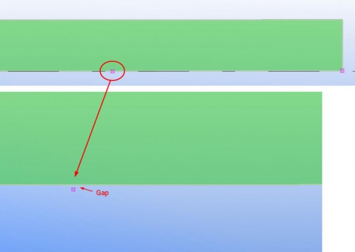 Eliminating the gap between the handle and the solid | Trimble User Assistance
